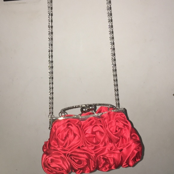 Bags | Red Rose Clutch | Poshmark